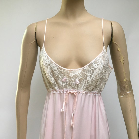 Lucie Ann Claire Sandra Pink Nightgown Robe Set Peign… - Gem