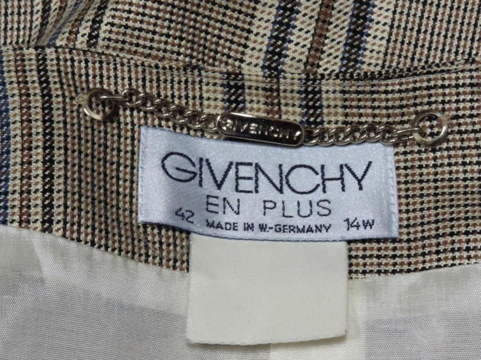 Givenchy En Plus Suit Pleated Skirt Blazer Plaid 1980s - Etsy