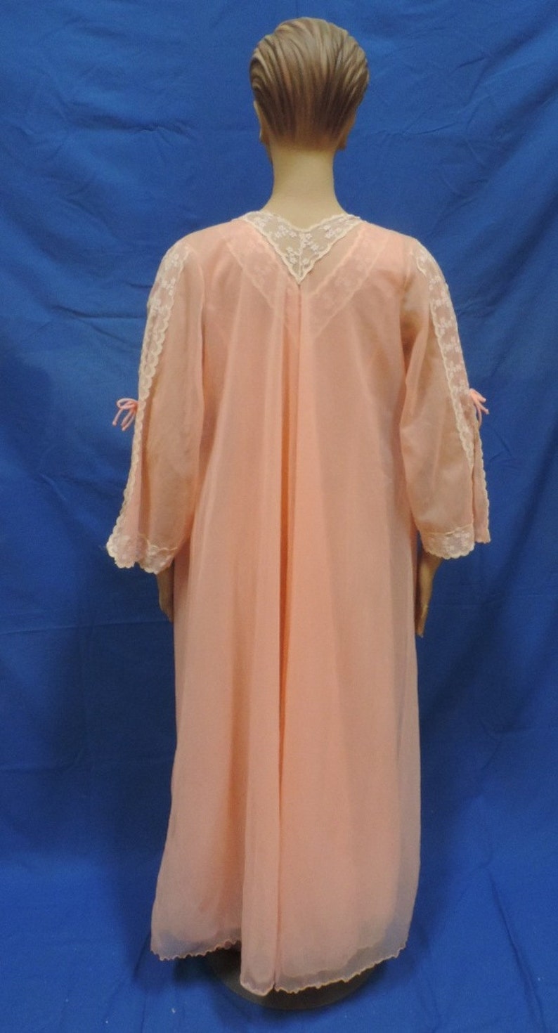 INTIME Sheer Double Chiffon Peignoir Set - Etsy Canada