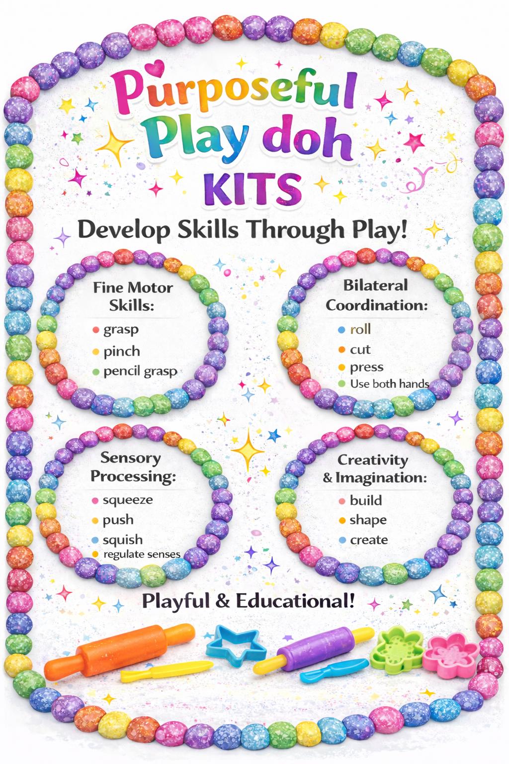 Construction Zone Sensory Play Doh Kit - Etsy