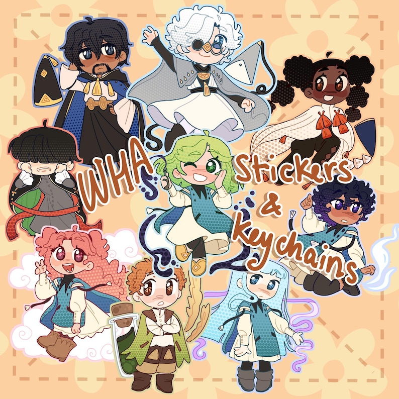 WHA Stickers & Keychains | Coco, Agott, Tetia, Richeh Witch Hat Atelier ...