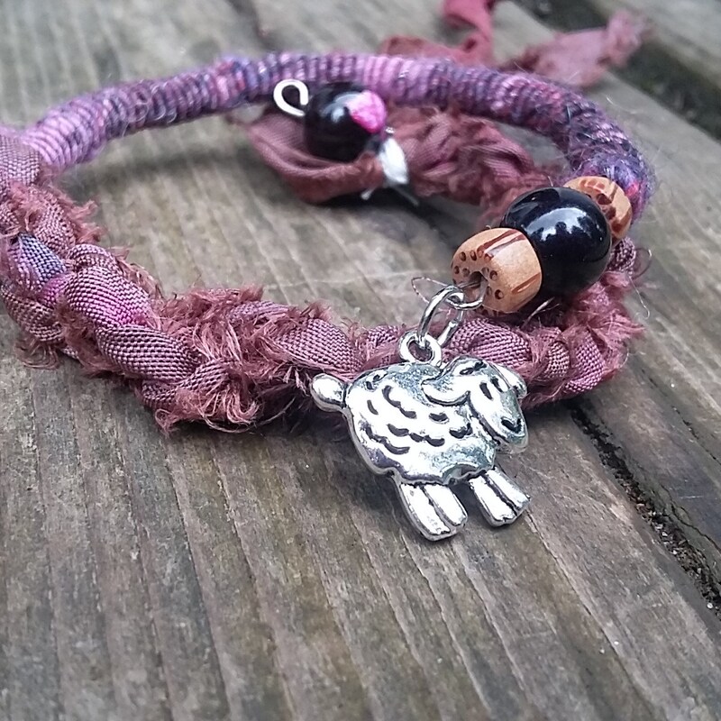 Sari Silk Bracelet - Etsy