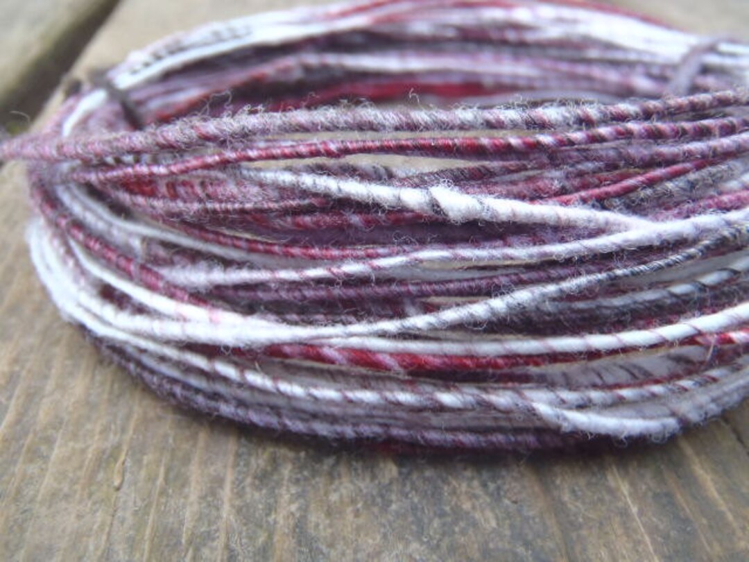 Fiber Wire Core Handspun Art Yarn 24 Gauge Wire Red Riding Hoods Wolf ...