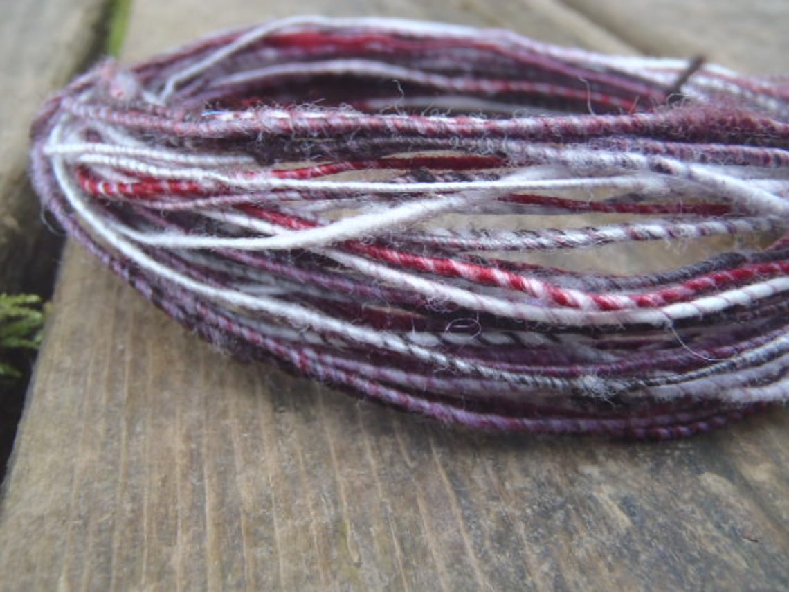 Fiber Wire Core Handspun Art Yarn 24 Gauge Wire Red Riding | Etsy