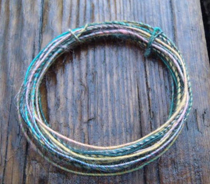 Fiber Wire Core Handspun Art Yarn 24 Gauge Wire Red Riding - Etsy