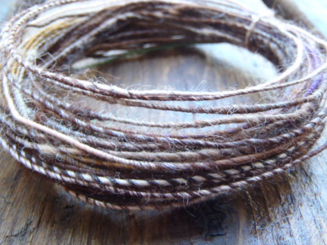 Fiber Wire Core Handspun Art Yarn 24 Gauge Wire Red Riding Hoods Wolf ...