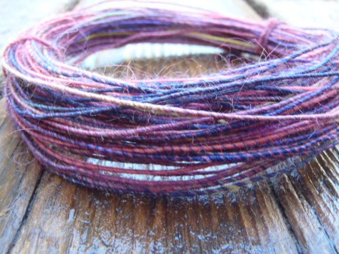 Fiber Wire Core Handspun Art Yarn 24 Gauge Wire Red Riding Hoods Wolf ...