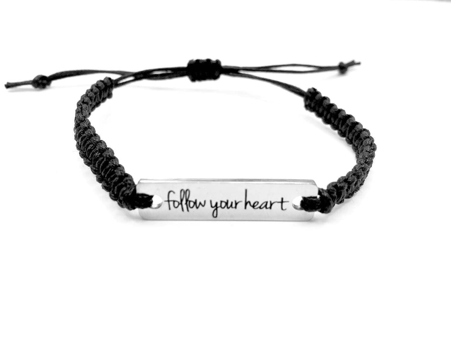 Follow Your Heart Bracelet Gifts for Friend Inspiration | Etsy