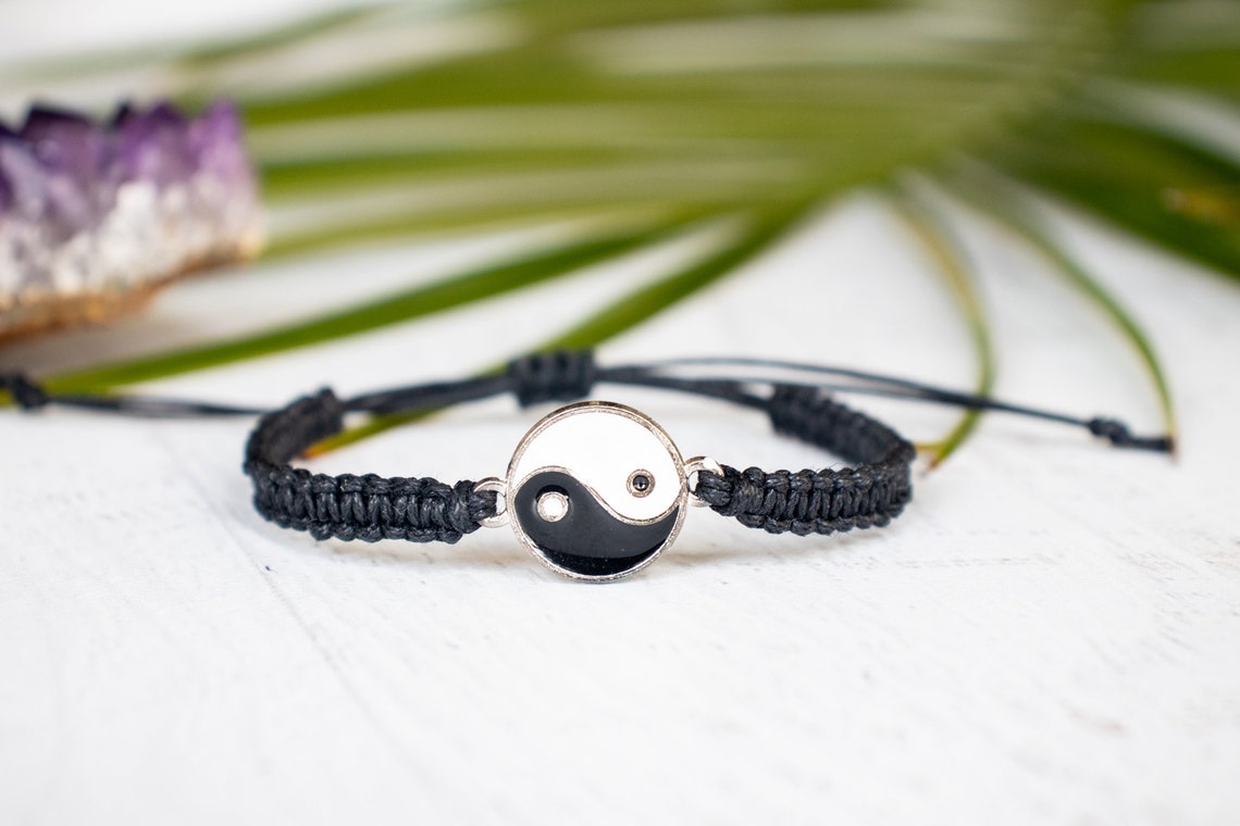 Yin Yang Bracelet Yin Yang Jewelry Ying Yang Braceletyoga - Etsy