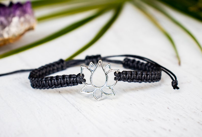 Lotus Bracelet Lotus Jewelry Lotus Flower Large Lotus - Etsy
