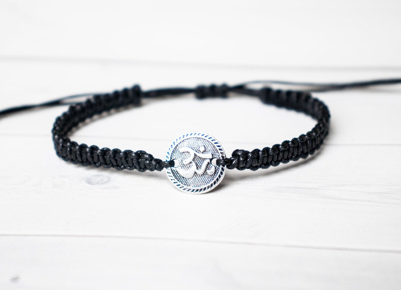 Om Ohm Medallion Bracelet Yoga Bracelet Yoga Jewelry Om | Etsy