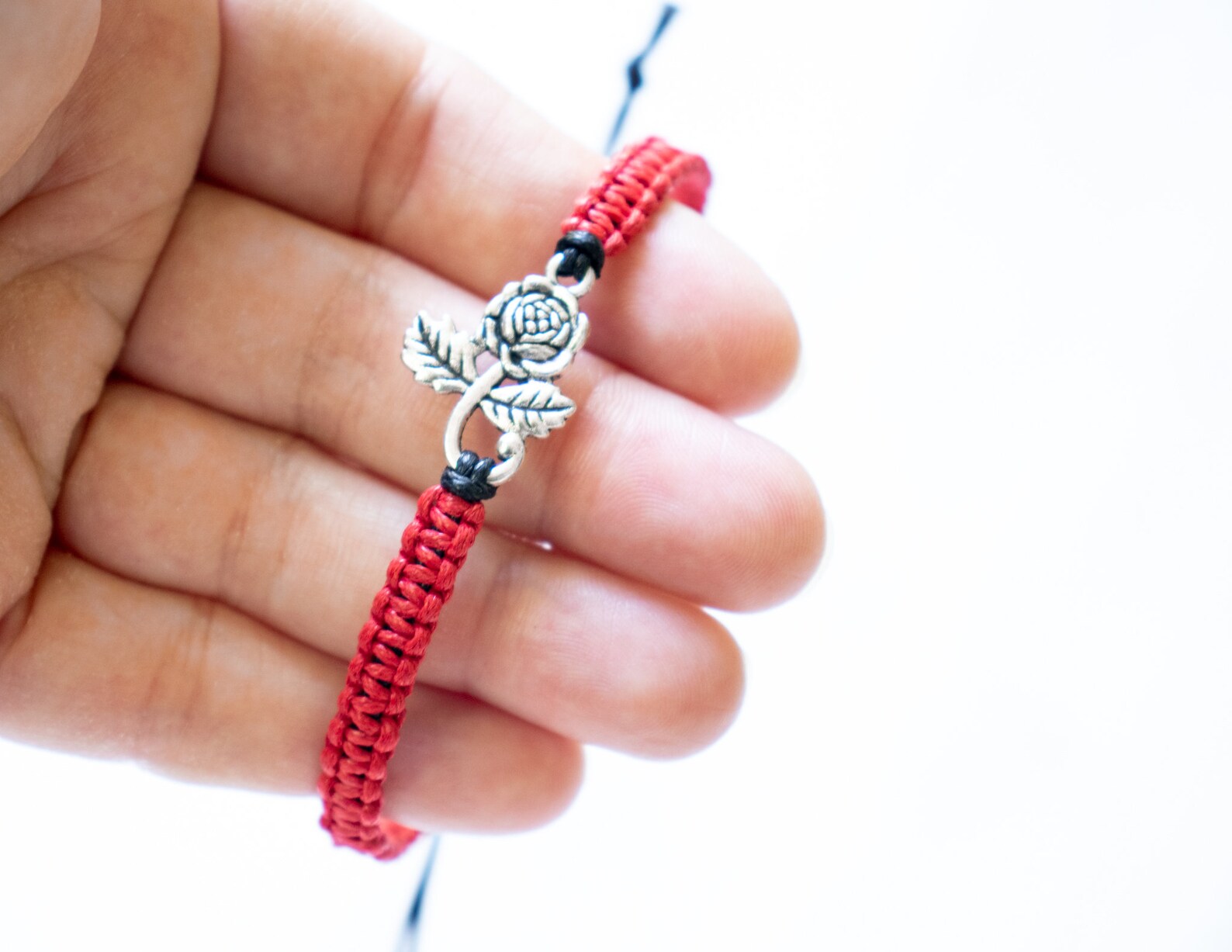 Rose Flower Bracelet Silver Tone Rose Bracelet Rose Jewelry - Etsy