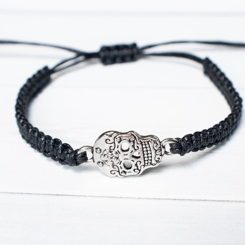 Sugar Skull Bracelet - Etsy