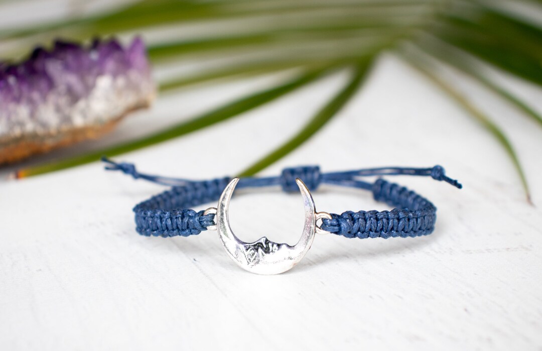 Large Moon With Face Bracelet - Moon Jewelry, Gift for Women or Men ...