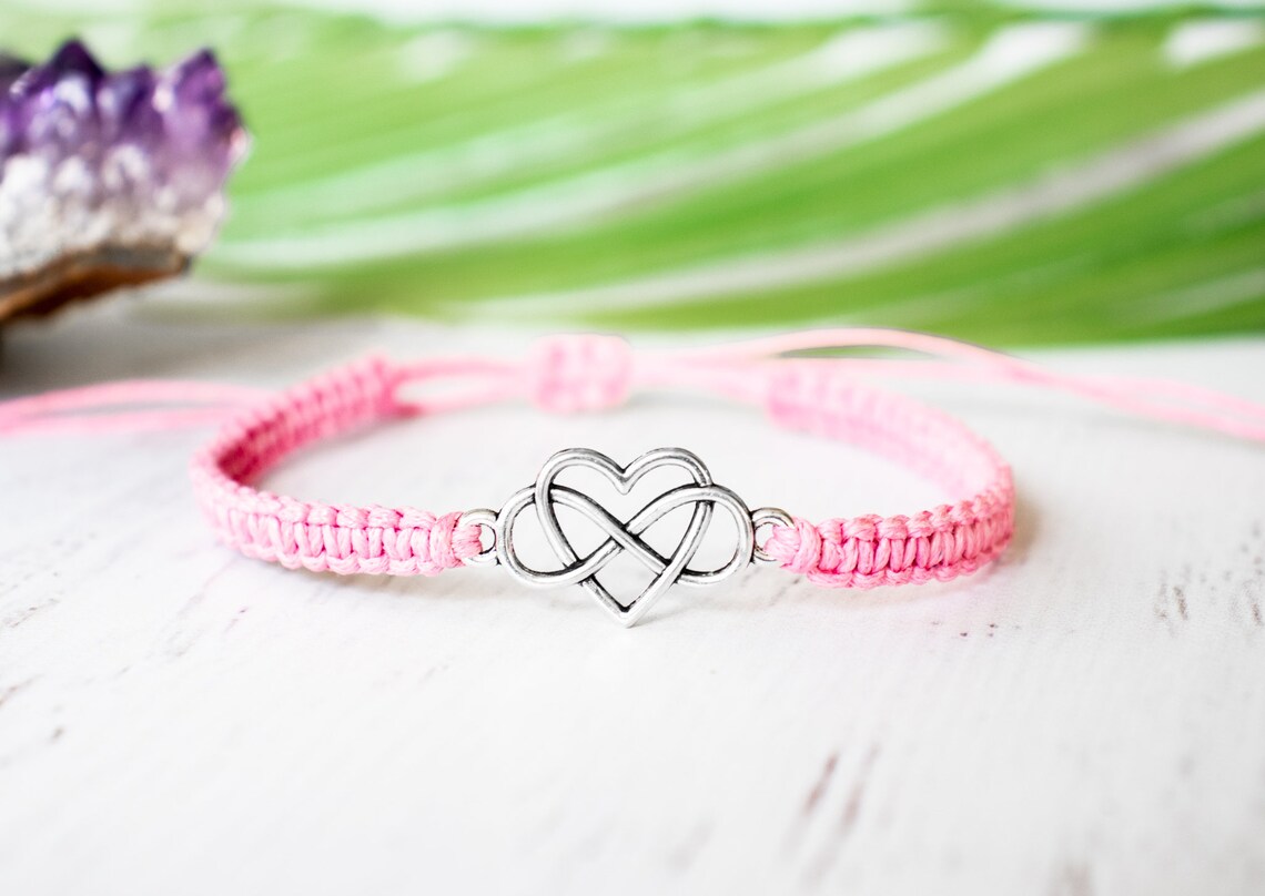 Infinity and Heart Bracelet Infinite Love Beauty Gift | Etsy