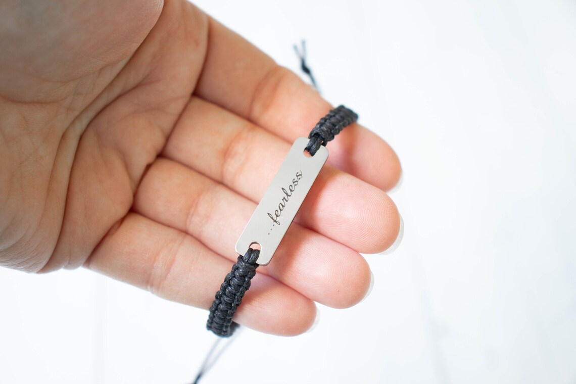 Fearless Bracelet, Love Jewelry, Inspiration Gift, Unique Gift for ...