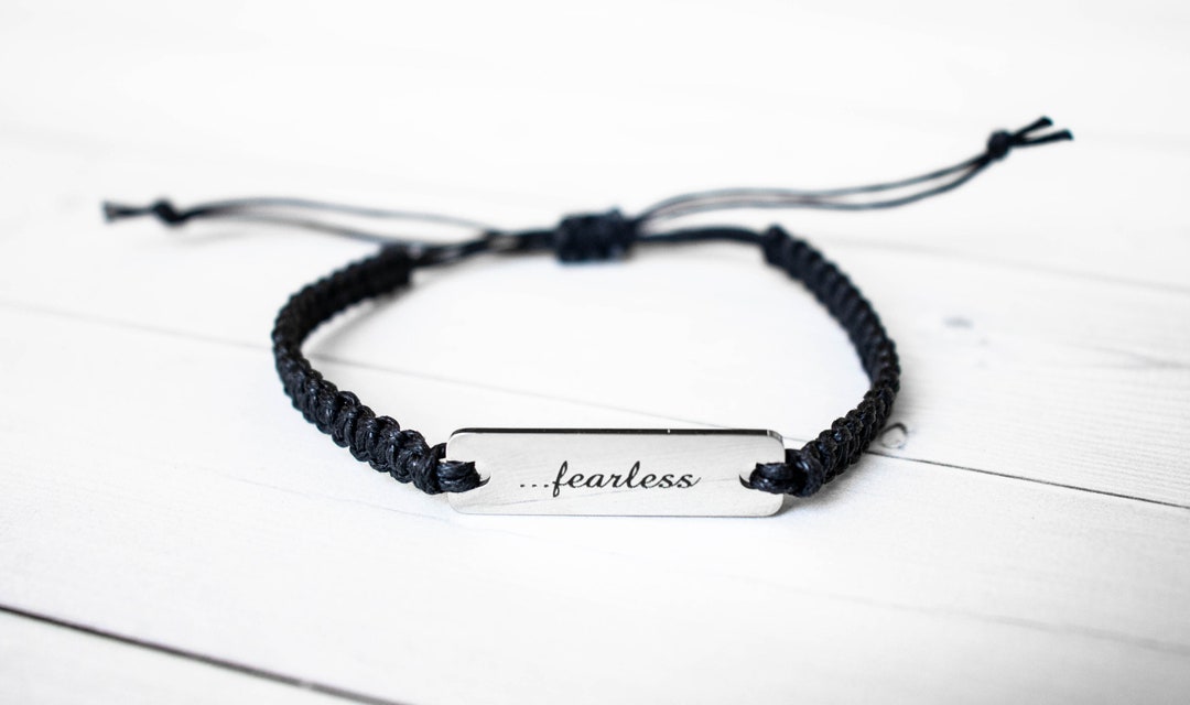 Fearless Bracelet, Love Jewelry, Inspiration Gift, Unique Gift for ...
