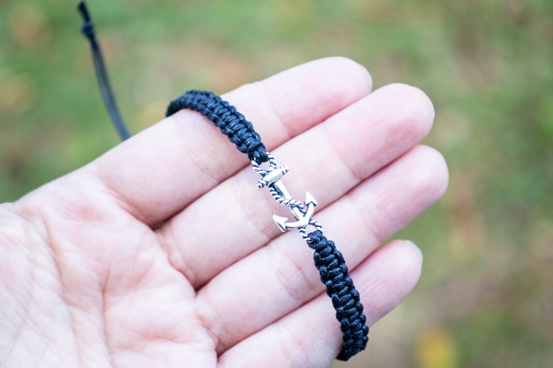 Anchor Rope Bracelet Anchor Jewelry Navy Wife Gift for Her | Etsy
