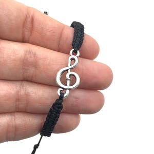 Treble Clef Bracelet Music Gift, Friendship Bracelet Adjustable ...