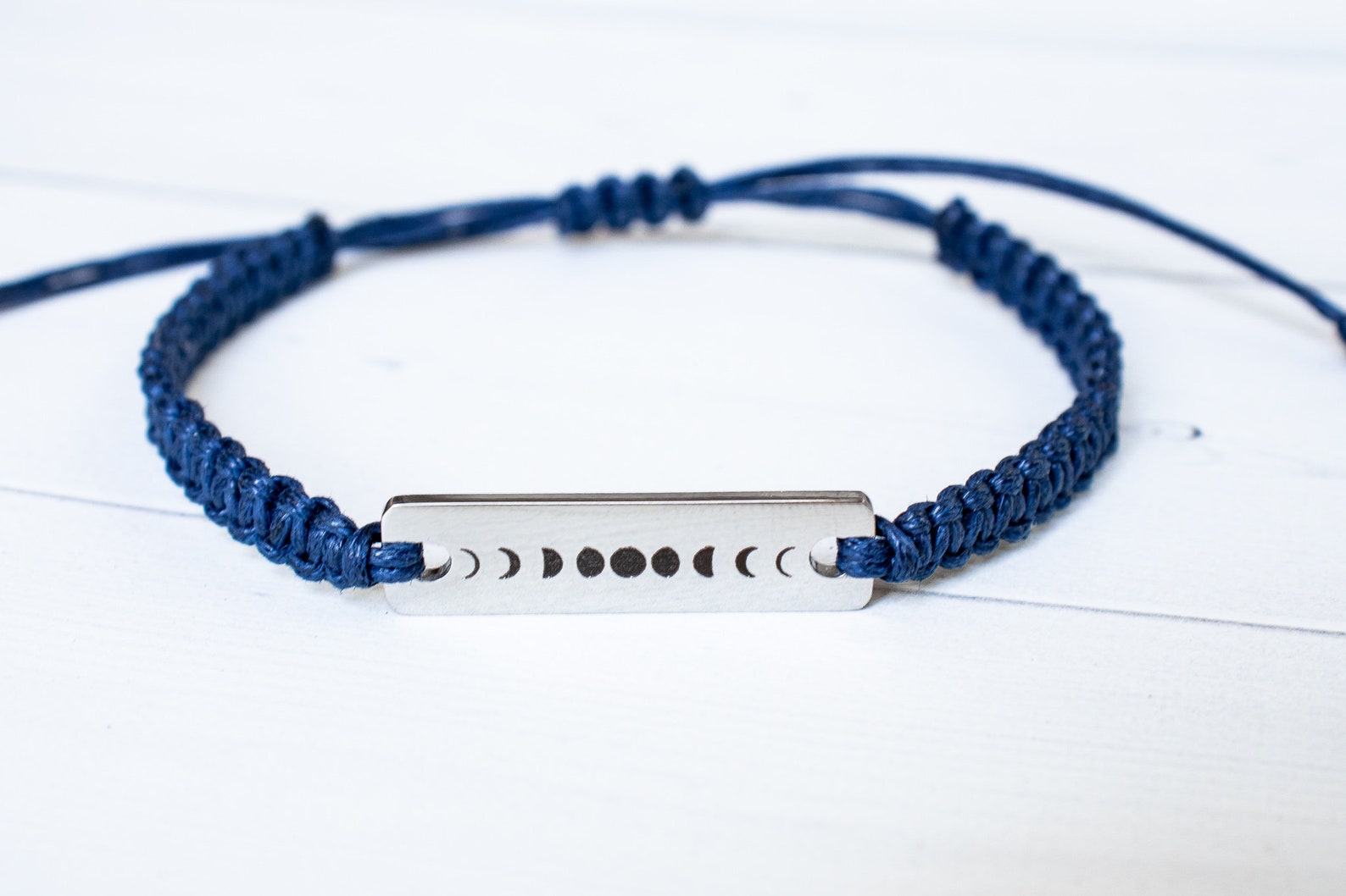 Moon Phases Bracelet Moon Bracelet Word Bracelet - Etsy