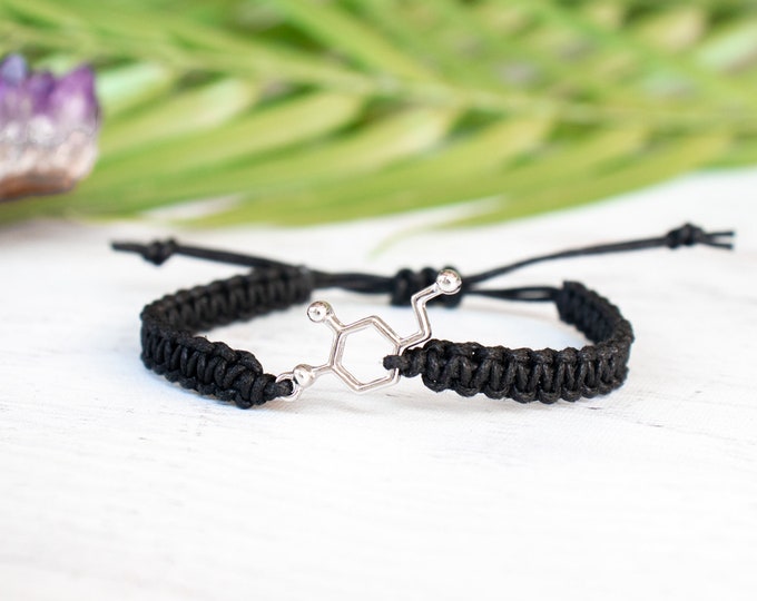 Dopamine Molecule Bracelet, Chemistry Jewelry, Motivation Bracelet ...