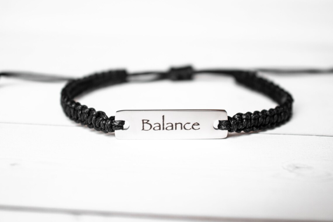 Balance Bracelet Life Balance Inspirational Jewelry Balance | Etsy