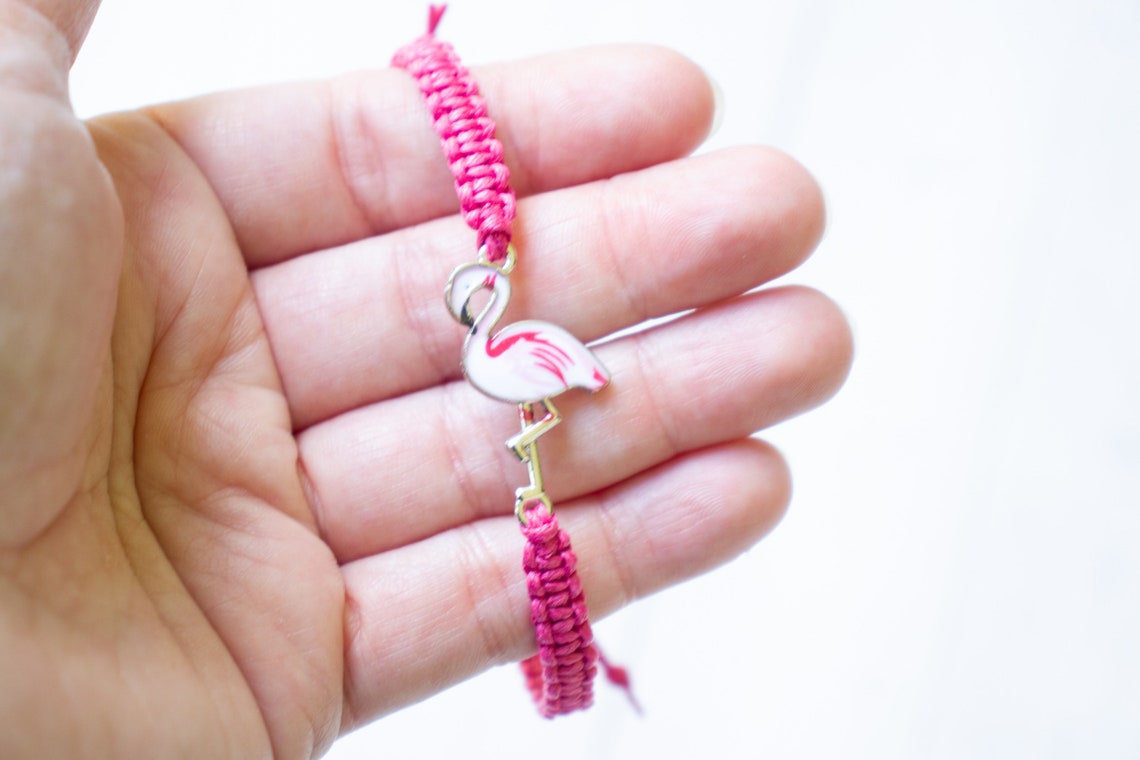 Enamel Flamingo Bracelet Tropical Jewelry Summer Gifts | Etsy