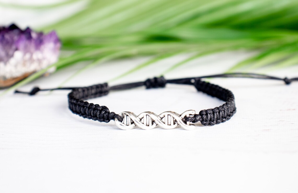 Science double helix DNA strand Bracelet Science Teacher | Etsy