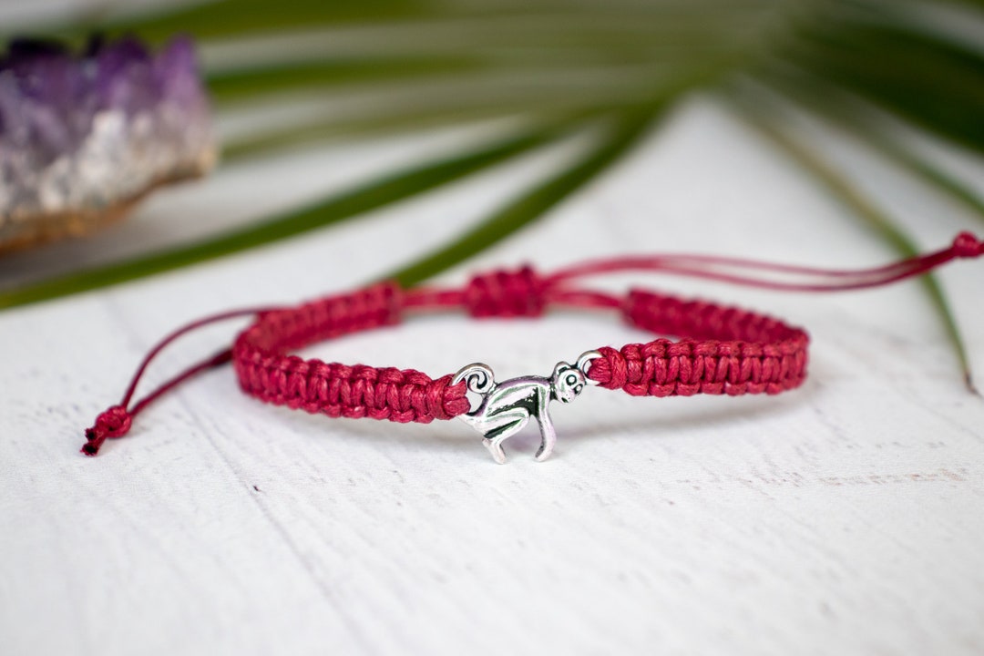 Monkey Bracelet, Monkey Jewelry, Animal Gift, Jungle Jewelry, Chimp ...
