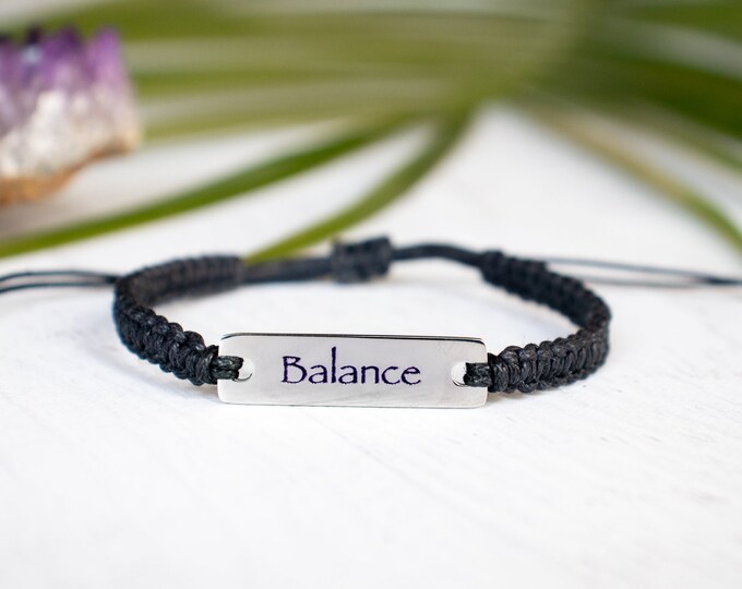 Balance Bracelet, Life Balance, Inspirational Jewelry, Balance Jewelry ...