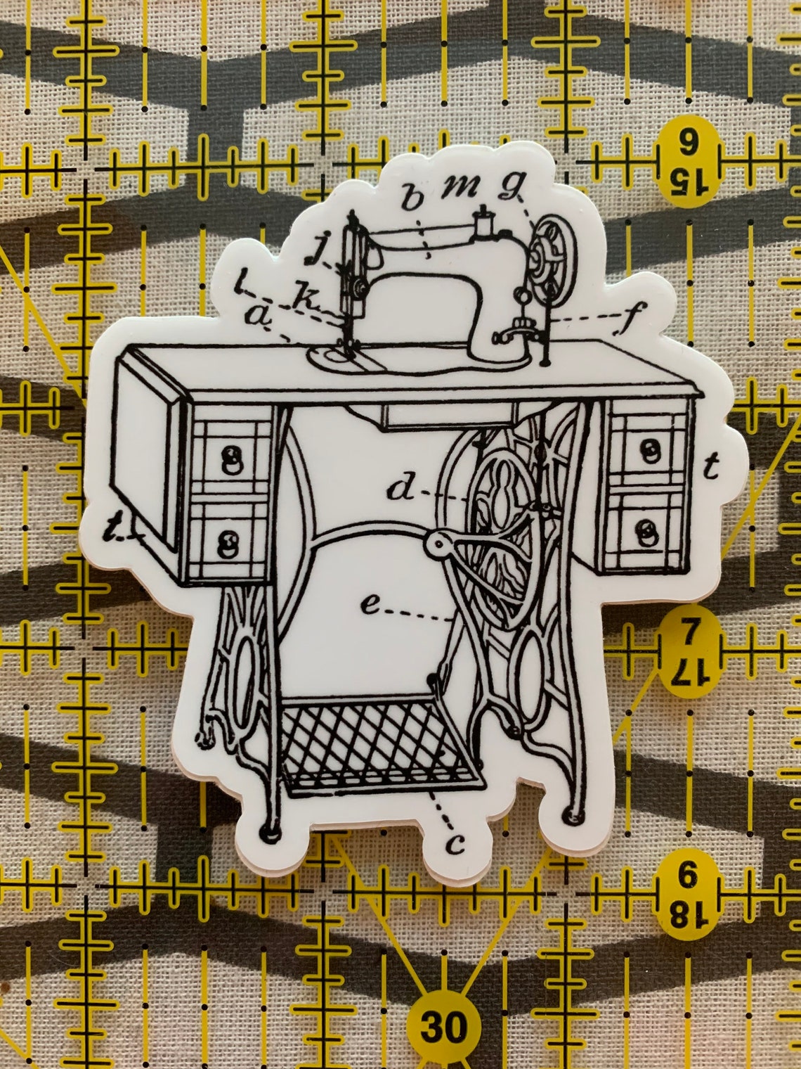 Sewing Machine Sticker Sticker Sewing Sticker Sewing - Etsy