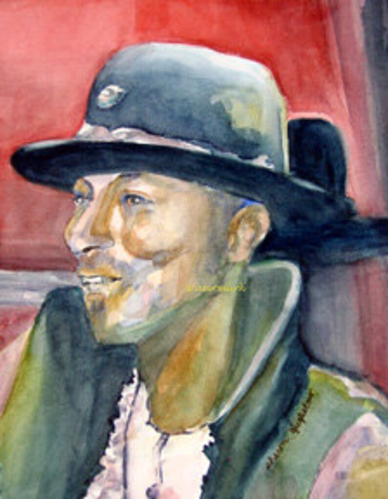 Portrait of Pharrell Williams - Etsy