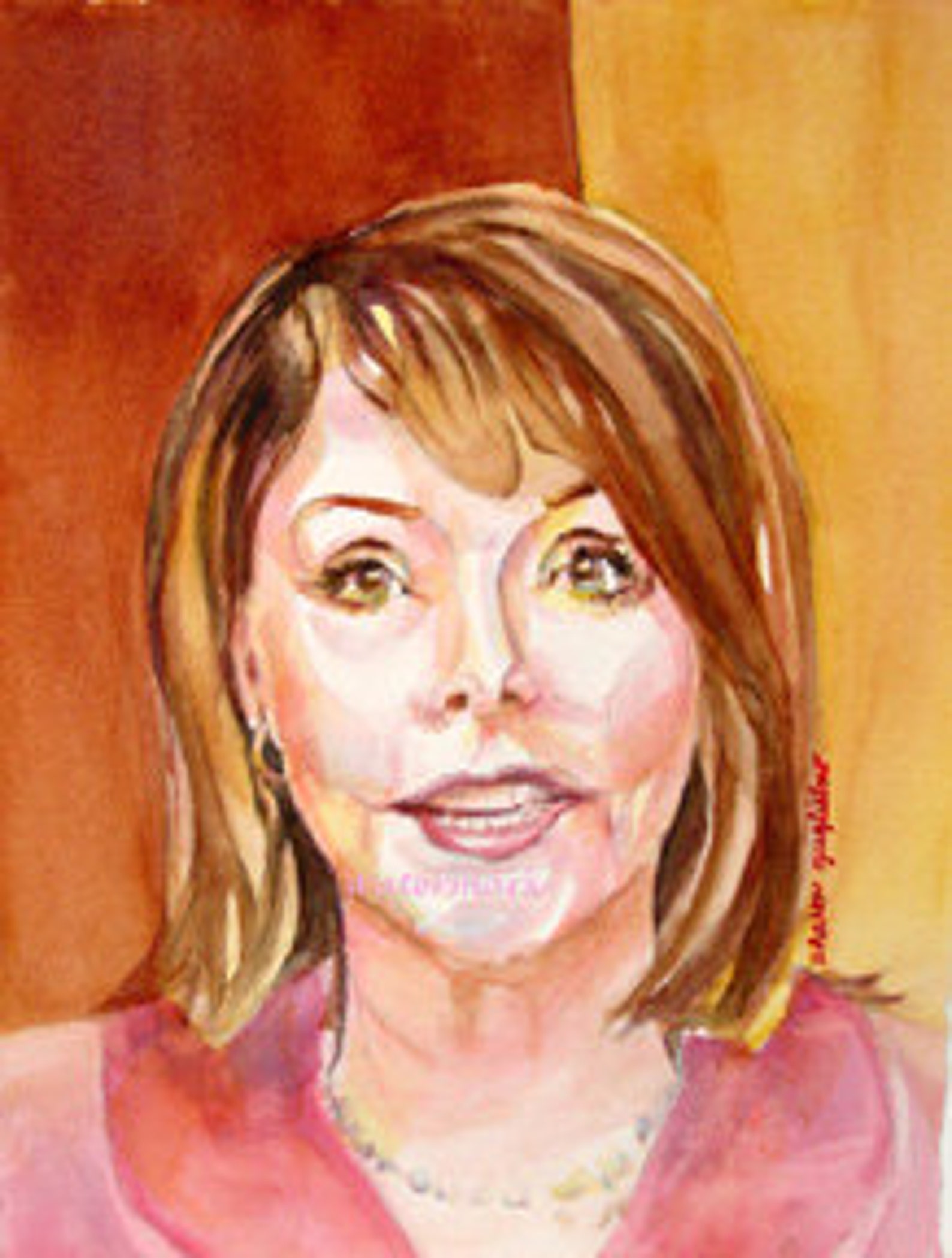 Portrait of NBC10 News Anchor Patrice Wood - Etsy