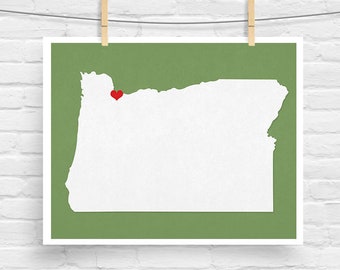 Massachusetts State Custom Personalized Heart Print I Love | Etsy