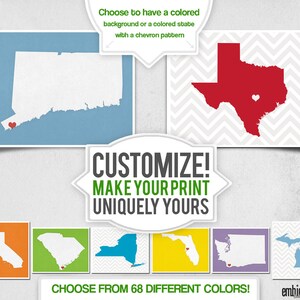 New Jersey State Map - Custom Personalized Heart Print - I Love USA ...