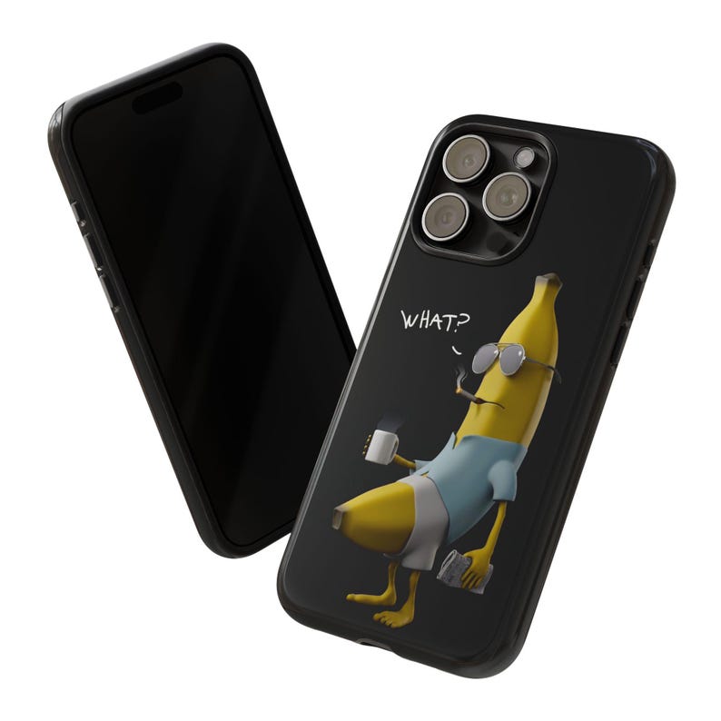 Funny Banana Phone Case, Chill Meme Tough for iPhone 17 16 15 14 Pro ...