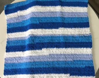 Purple Crocheted Blanket 33x 33 Handmade Blanket | Etsy