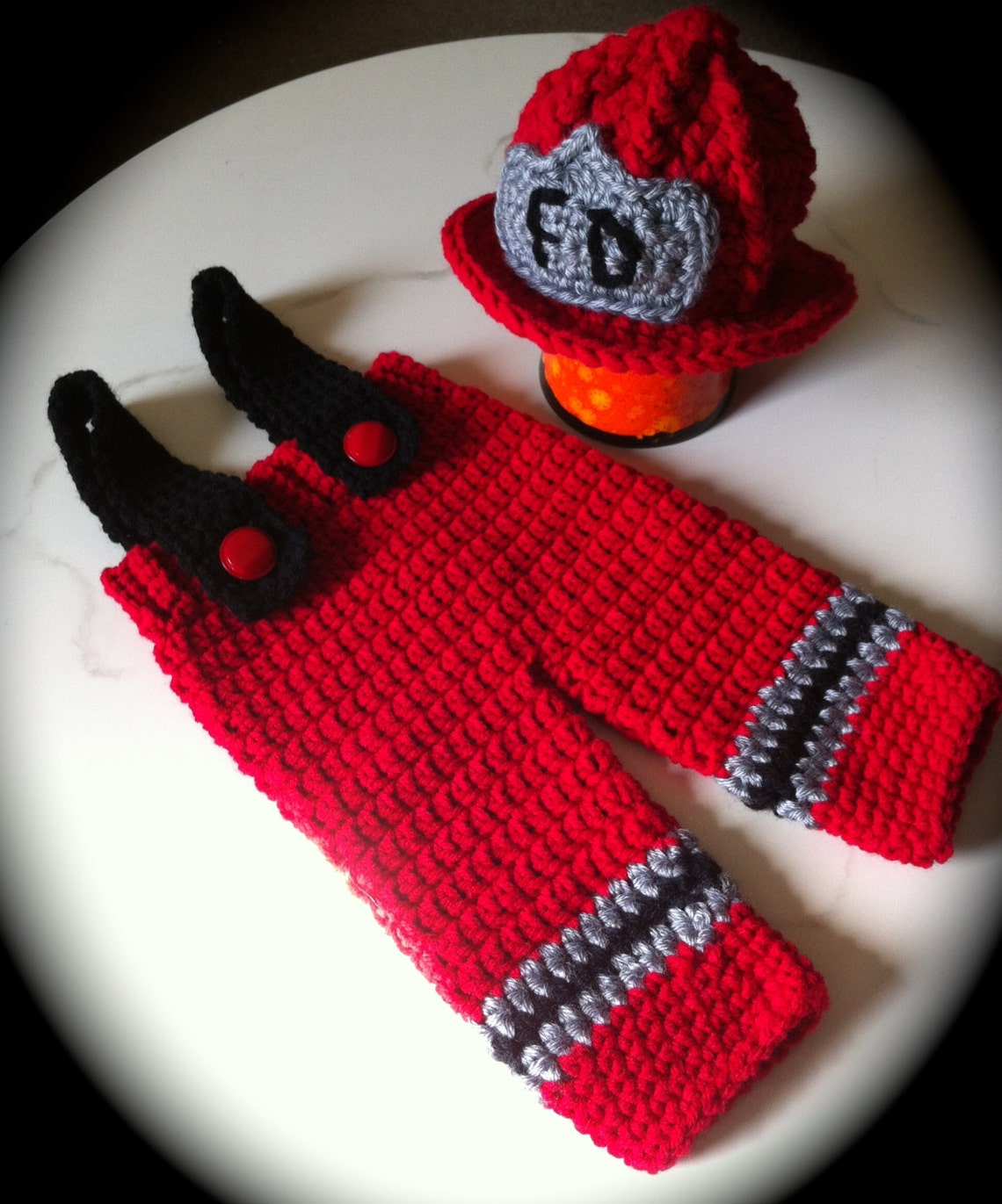 2pc Fireman Helmet With Pants and Suspenders Photo Prop Set - Etsy