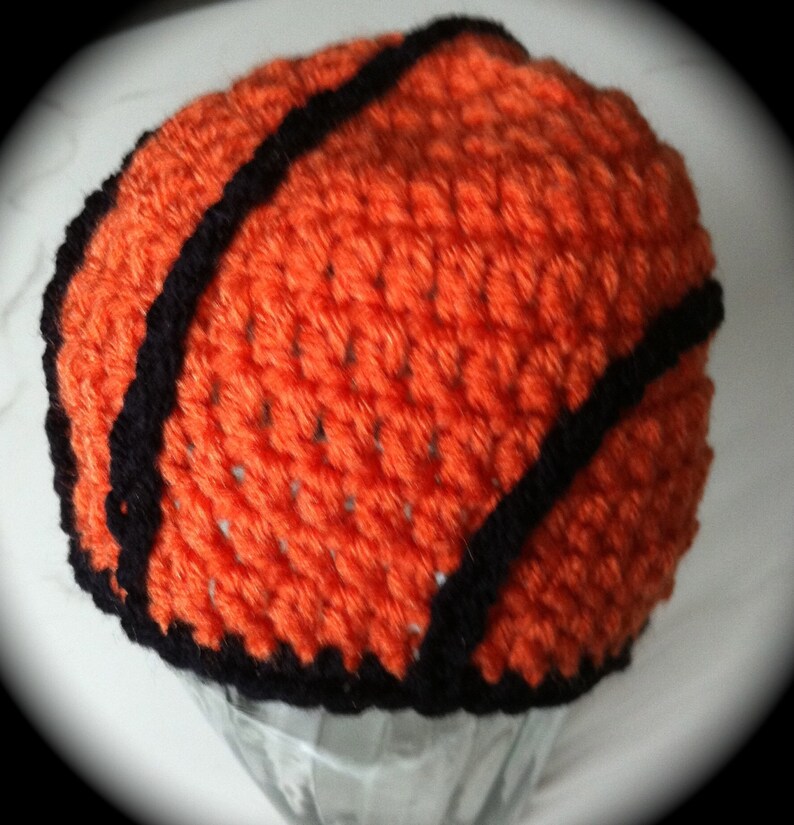 Crocheted Basketball Beanie Custom Sizes Available Newborn - Child ...