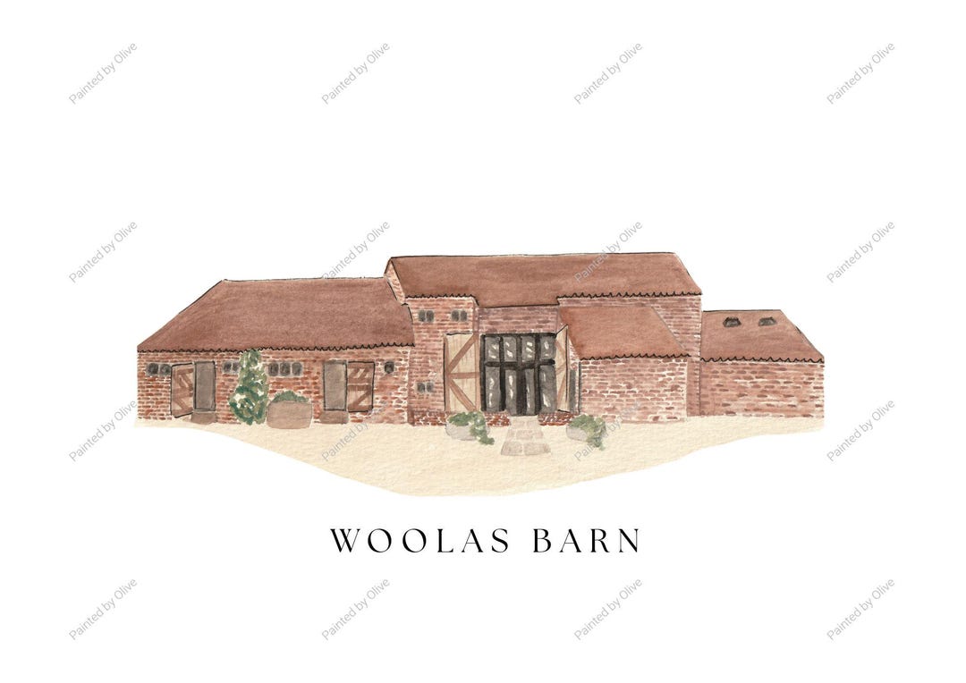 Woolas Barn Illustration - Etsy