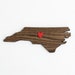 North Carolina Rustic Wood State, Wooden North Carolina State, Rustic ...