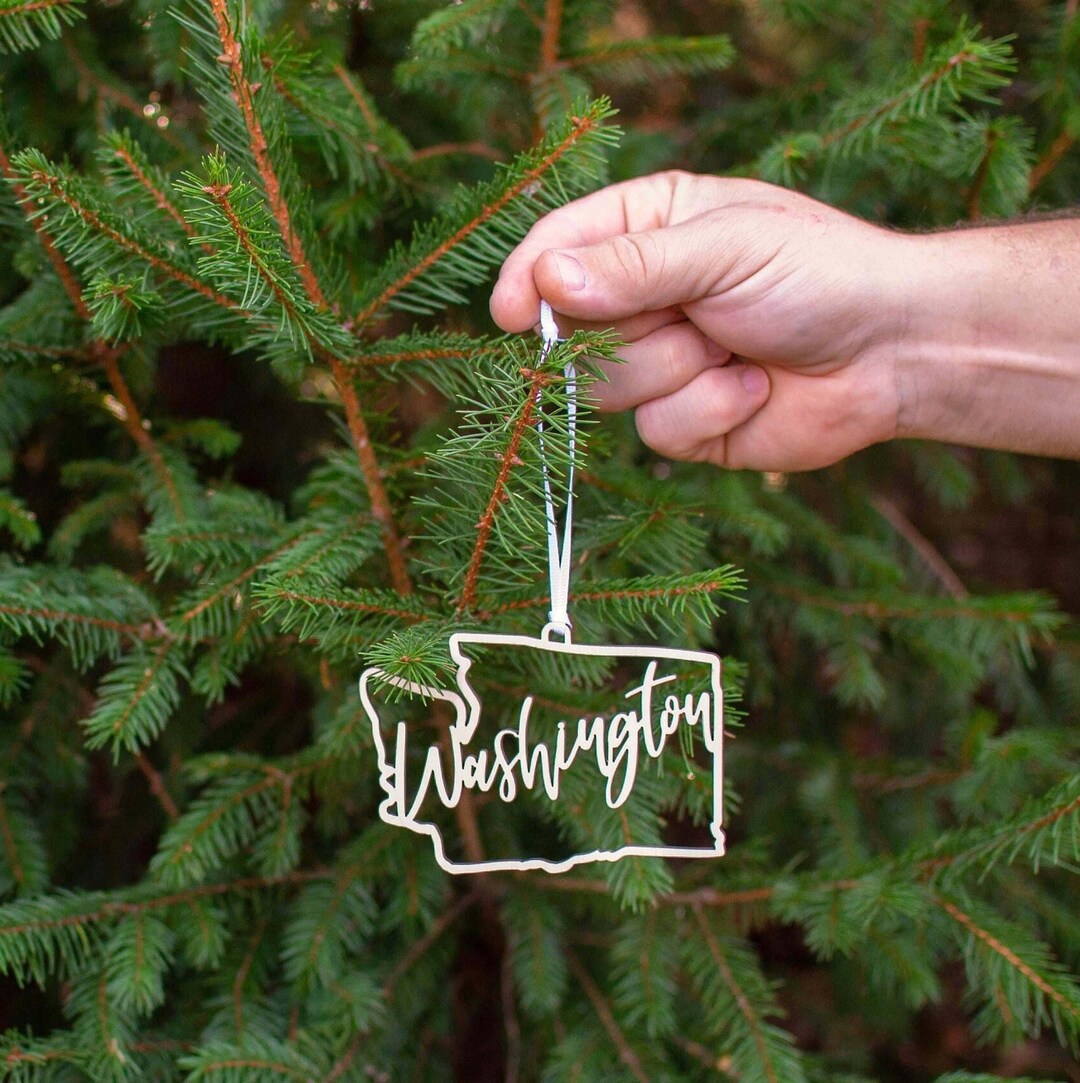 Washington State Ornament Christmas Gift - WA State Vacation Travel ...
