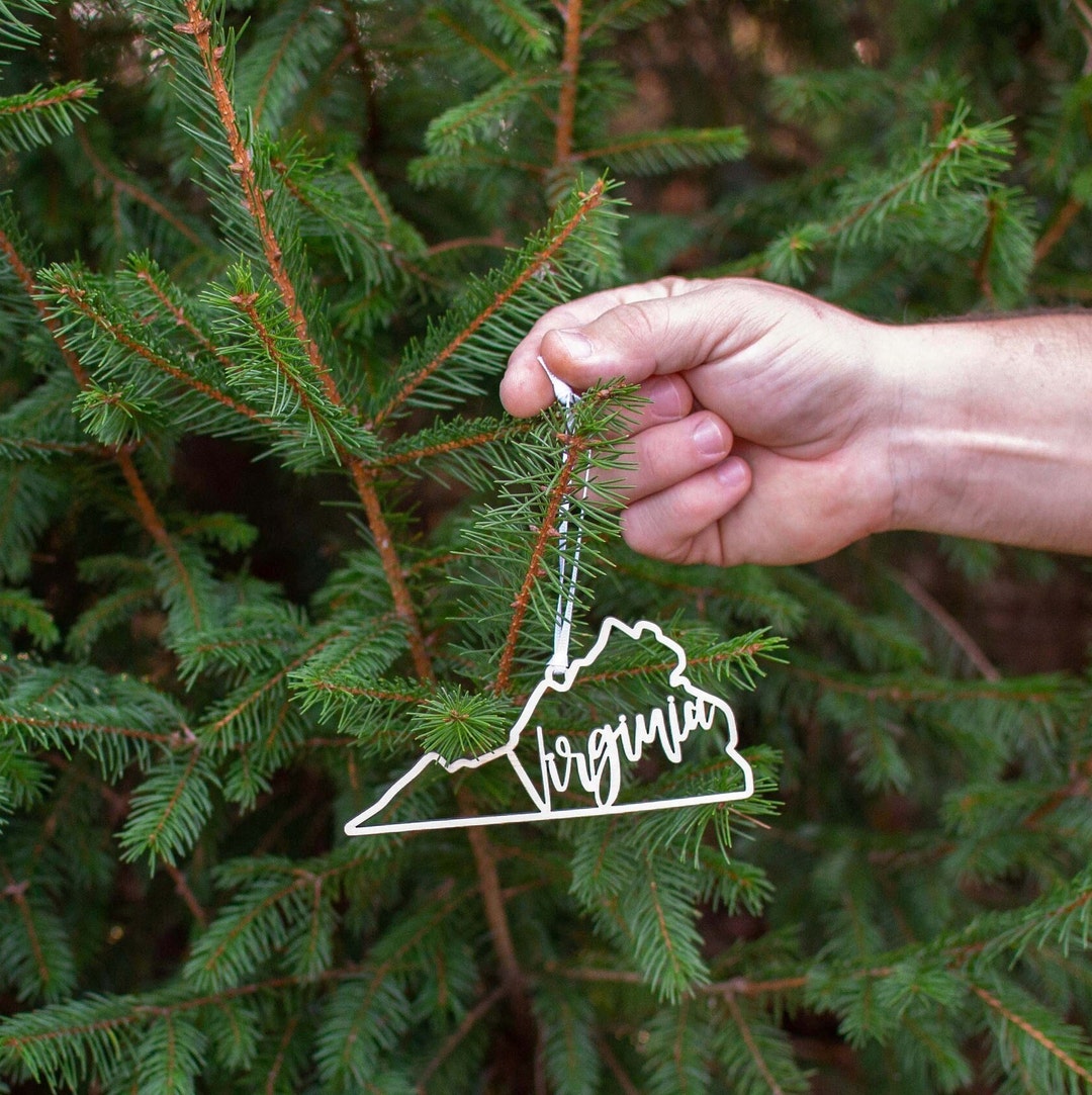 Virginia Christmas Ornament Gift: VA State Vacation Travel Souvenir - Etsy