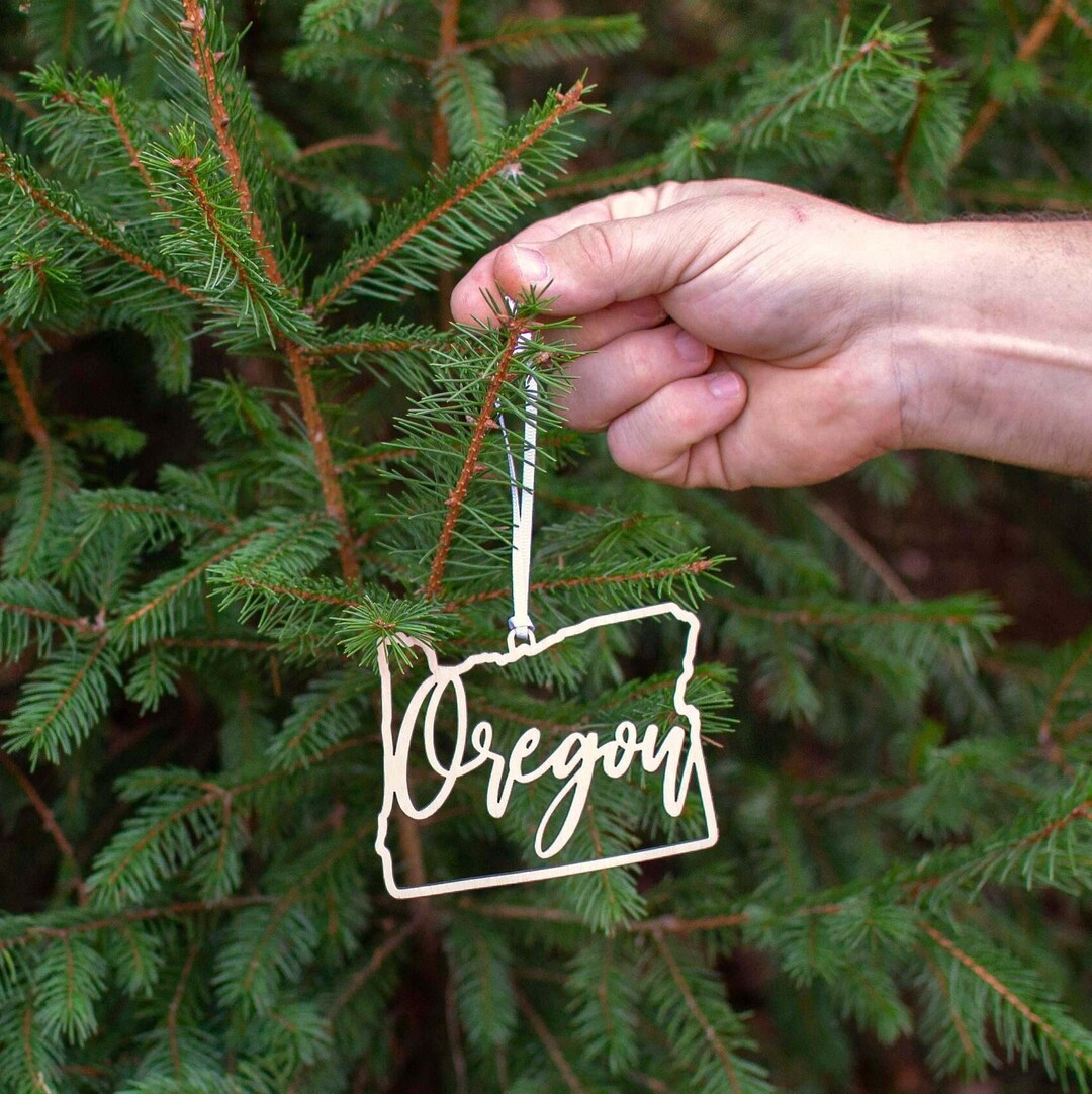 Oregon Christmas Ornament Gift - OR State Vacation Travel Souvenir - Etsy