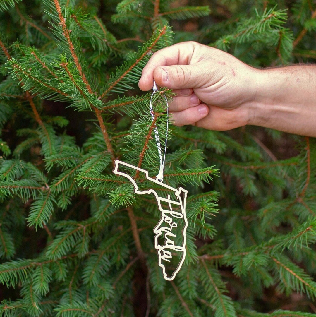 Florida Christmas Ornament Gifts: FL State Vacation Travel Souvenir - Etsy