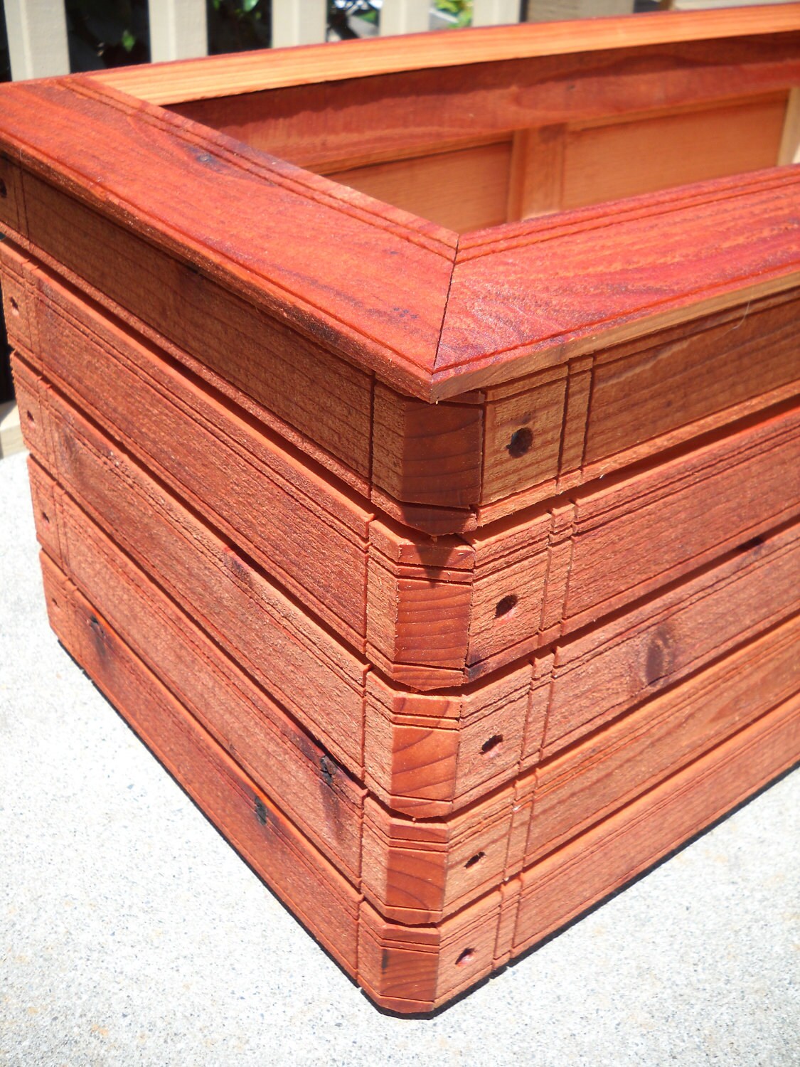 Grady's Favorite - Rectangular Planter Box. Available In: Redwood - Etsy
