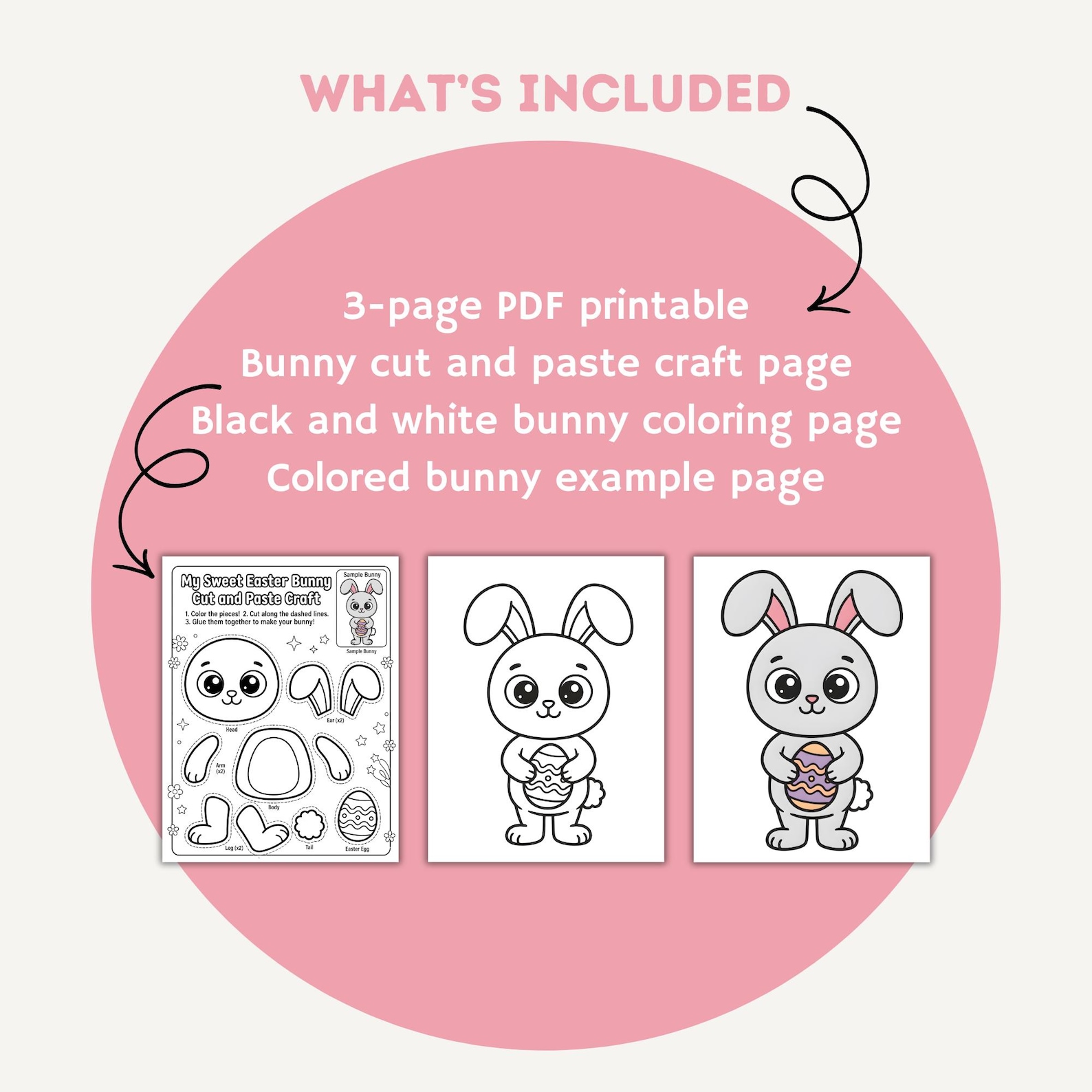 Easter Bunny Craft | Build a Bunny Activity for Kids | Printable ...