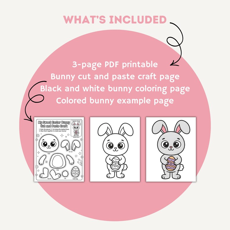 Easter Bunny Craft | Build a Bunny Activity for Kids | Printable ...