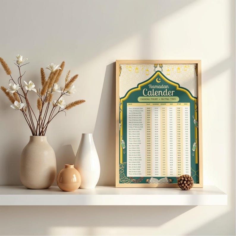 Ramadan 2026 Prayer Times UK | Ramadan Fasting Calendar Printable ...