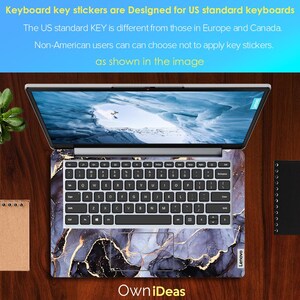Lenovo Computer Sticker for Laptop Accessories Black Marble Design Cool ...